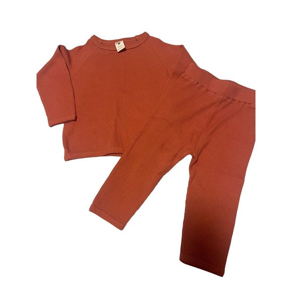 kate quinn | Bottoms | Kate Quinn 218 Month Thermal Waffle Orange ...